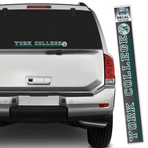Decal: York College Long Strip - 16" x 2"